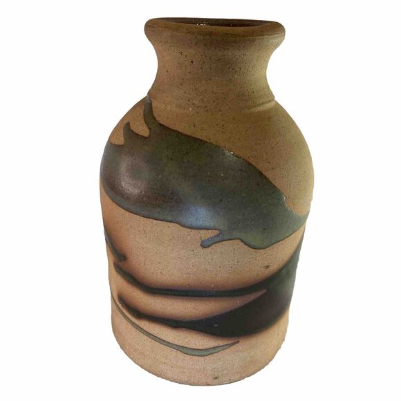 Handmade | Accents | Vtg Alfadom Stoneware Hand Made Pottery Vase Drip ...